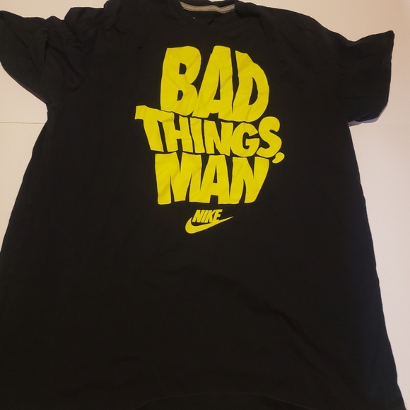 Nike | Shirts | Mens Black Nike Sportswear Bad Things Man Nike Tee ...